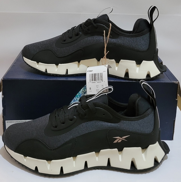 Reebok | Shoes | Reebok Zig Dynamica Running Shoes Black New | Poshmark
